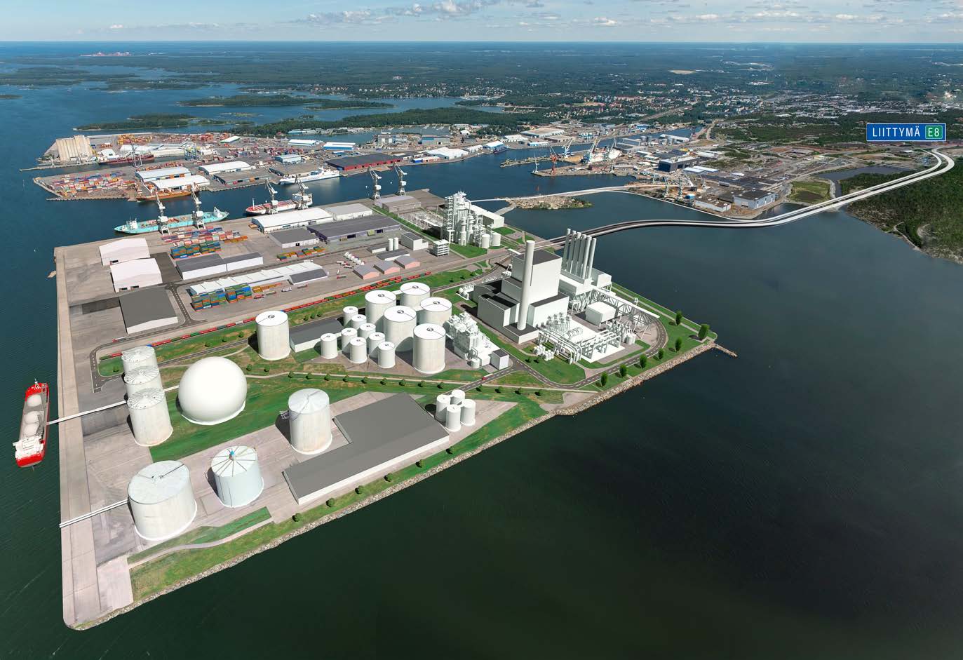 Rauman satamaan suunnitteilla vihreän vedyn ja synteettisen maakaasun ...